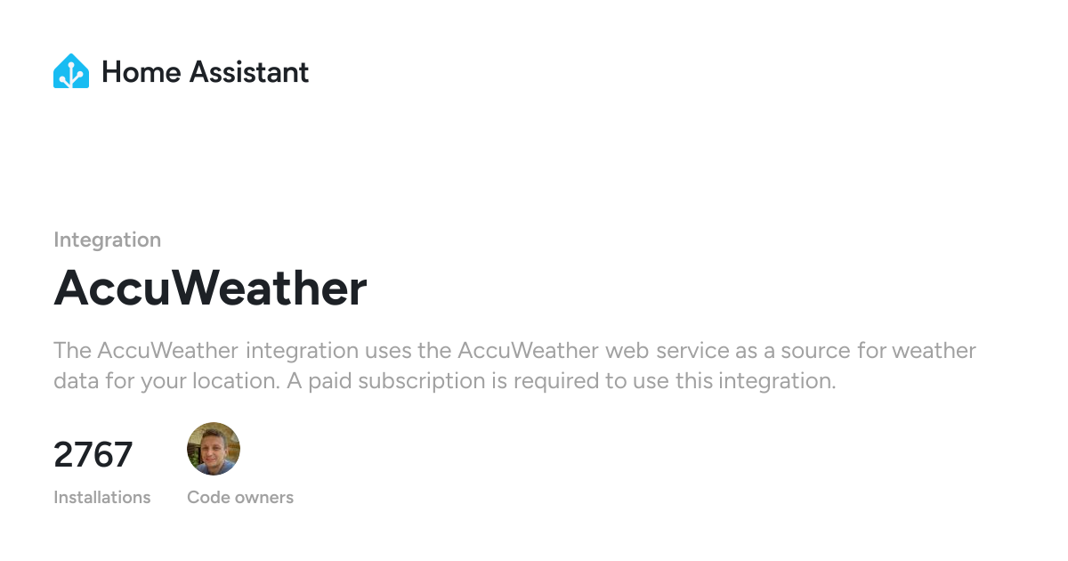 AccuWeather - Home Assistant