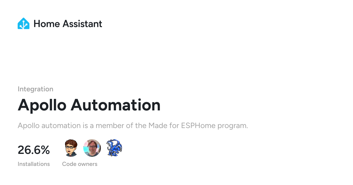 Apollo Automation - Home Assistant