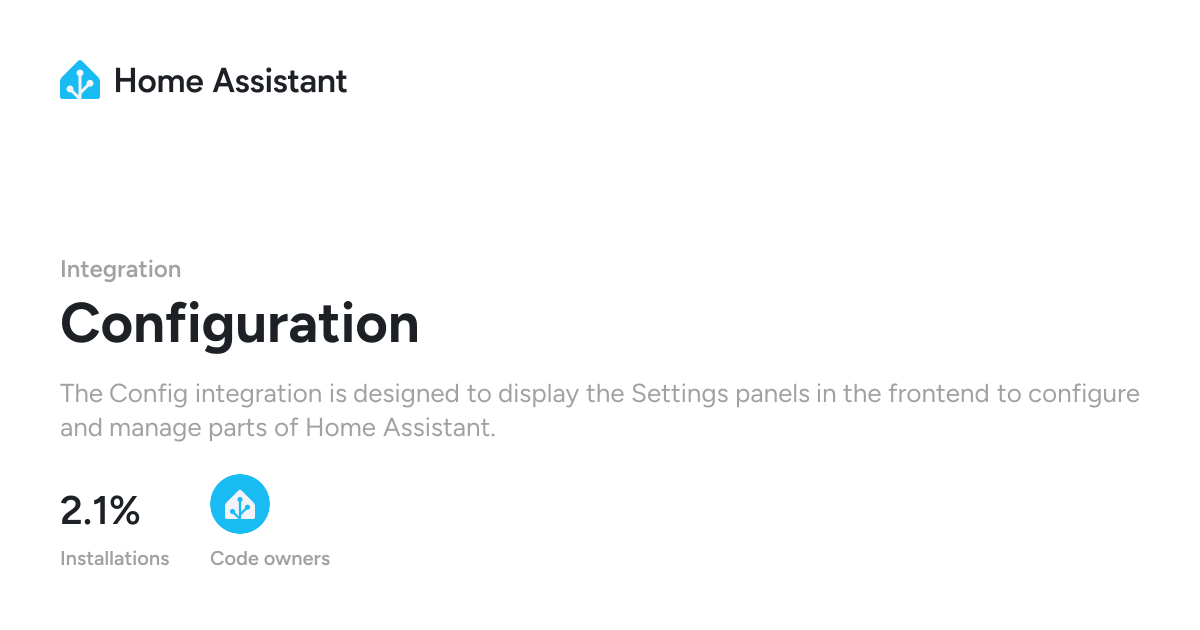 Configuration - Home Assistant