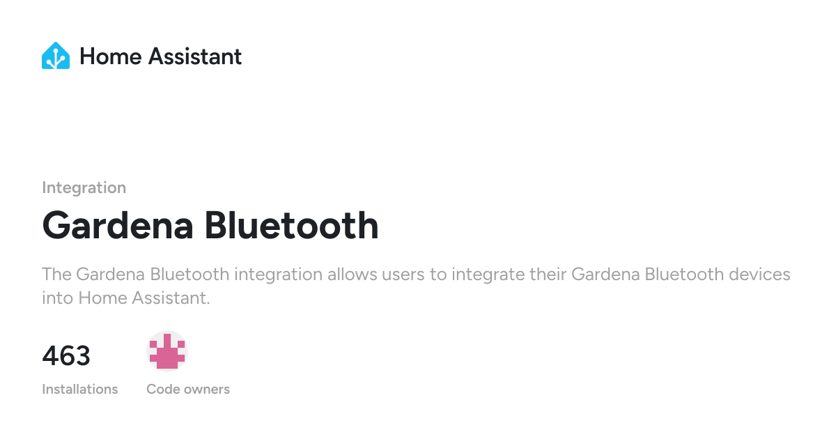 Gardena Bluetooth - Home Assistant