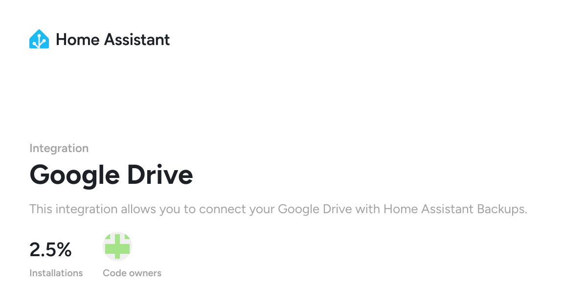 Google Drive - Home Assistant