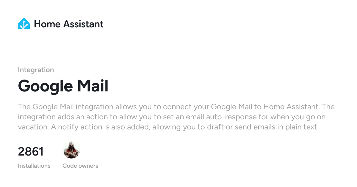 Google Mail - Home Assistant