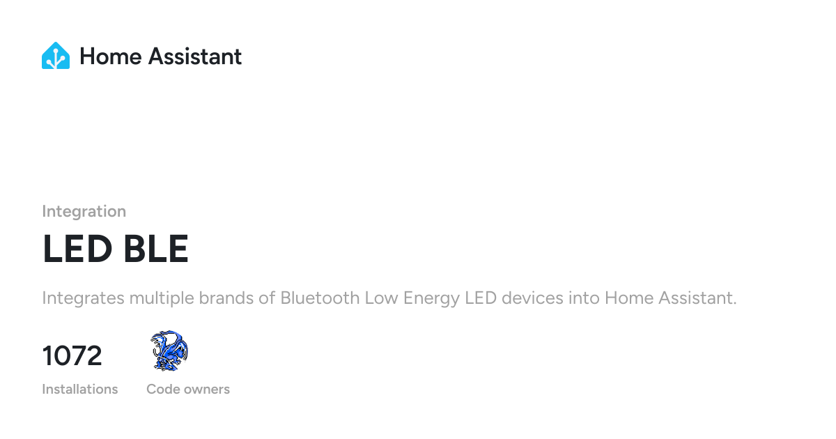 LED BLE - Home Assistant