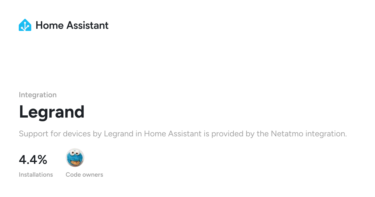 Legrand - Home Assistant