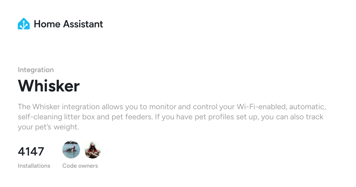 Whisker - Home Assistant