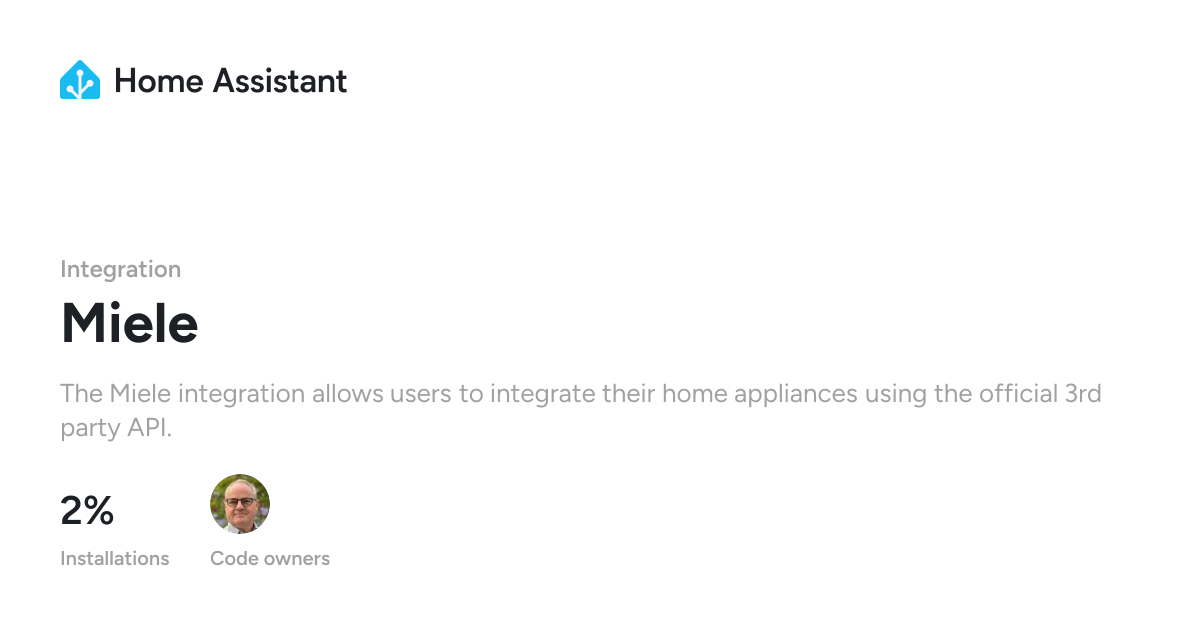 Miele - Home Assistant