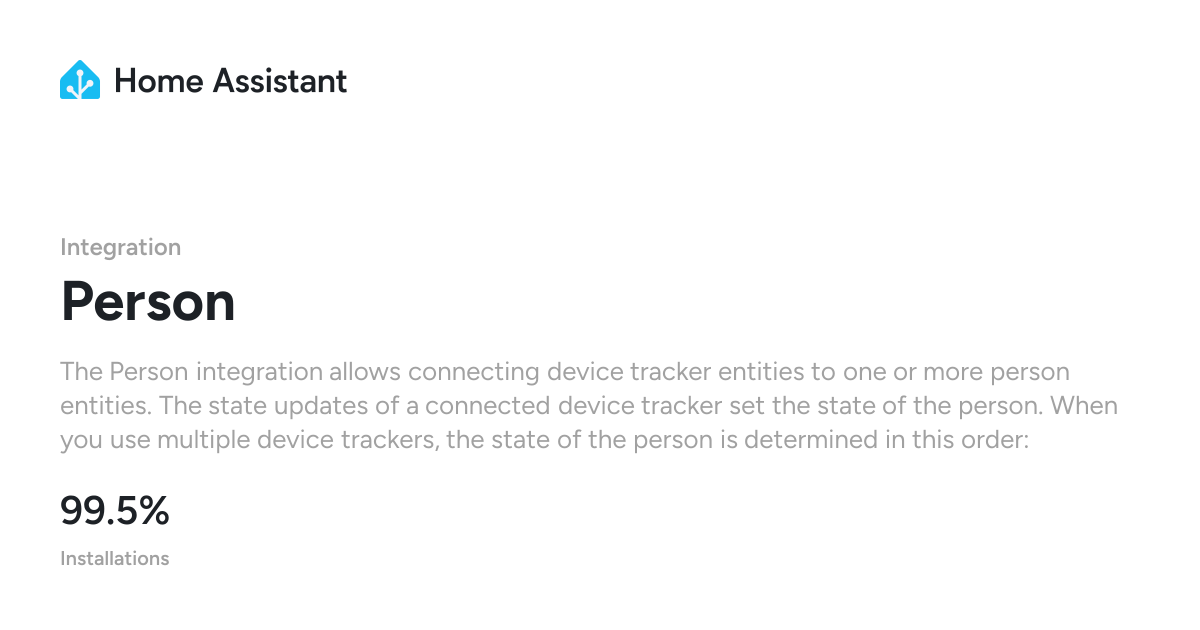 Person - Home Assistant