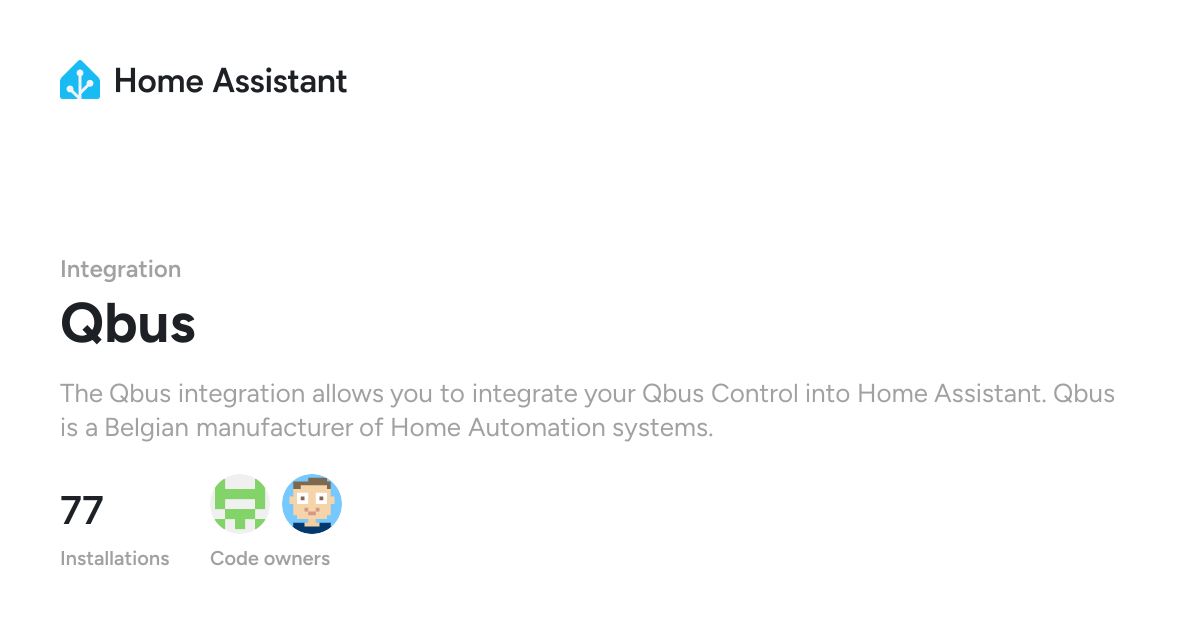 Qbus - Home Assistant