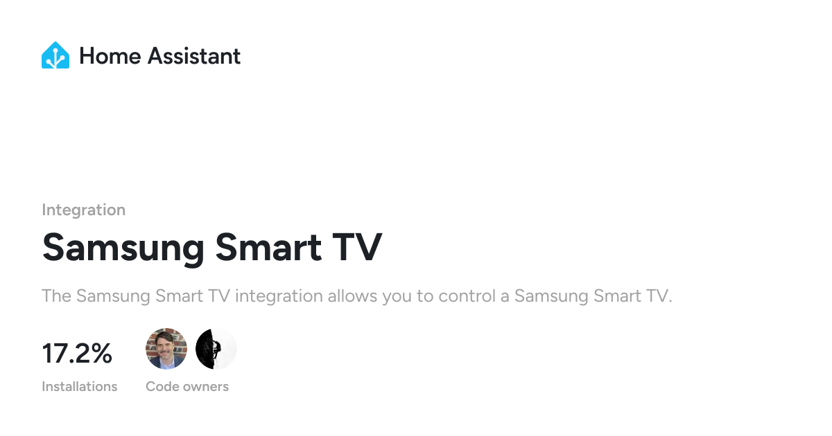 Samsung Smart TV - Home Assistant