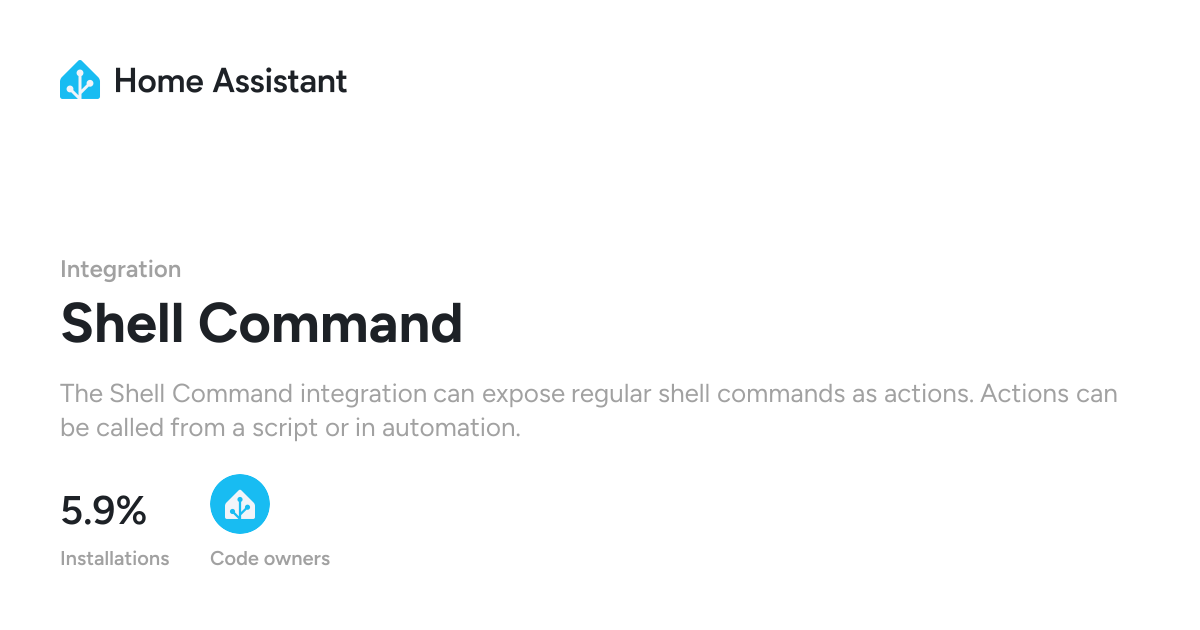 Shell Command - Home Assistant