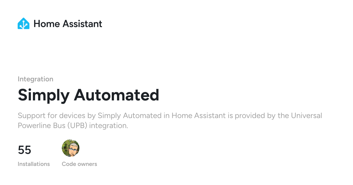 Simply Automated - Home Assistant