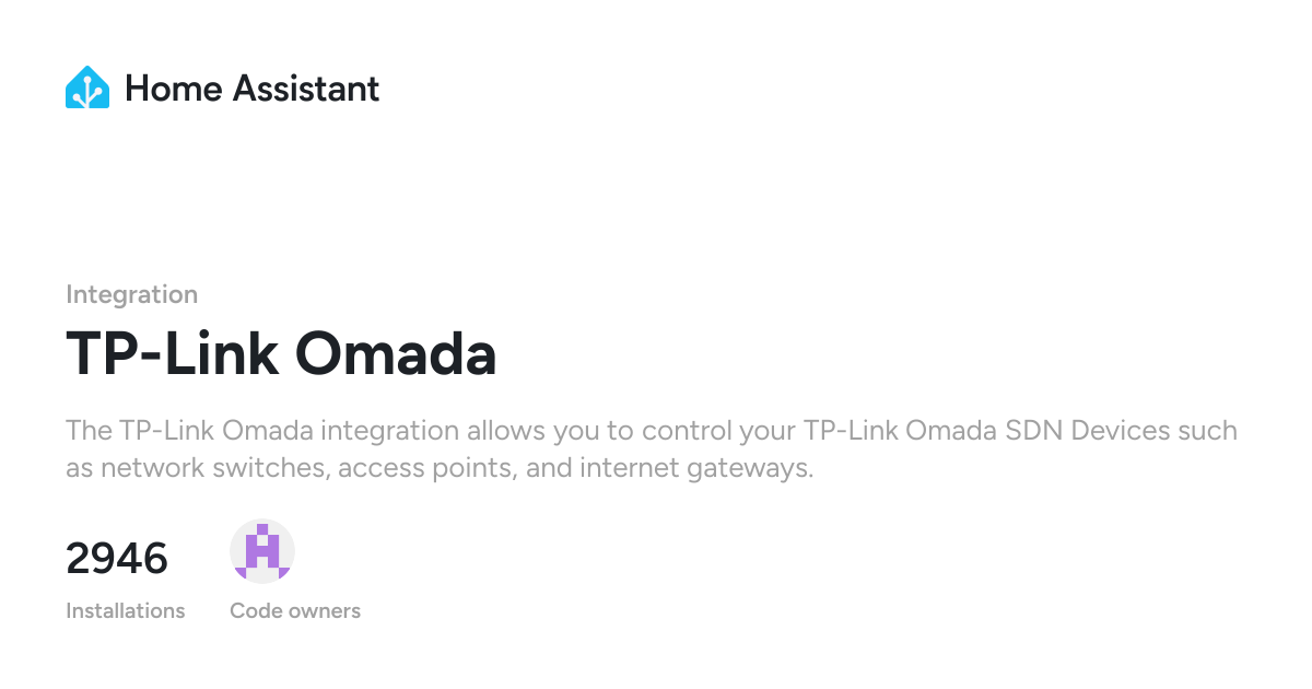 TP-Link Omada - Home Assistant